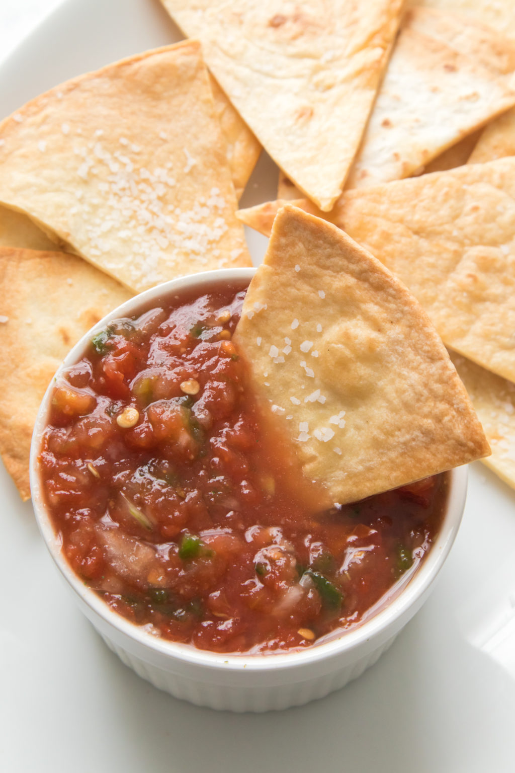 Air Fryer Keto Tortilla Chips - airfryingketo.com