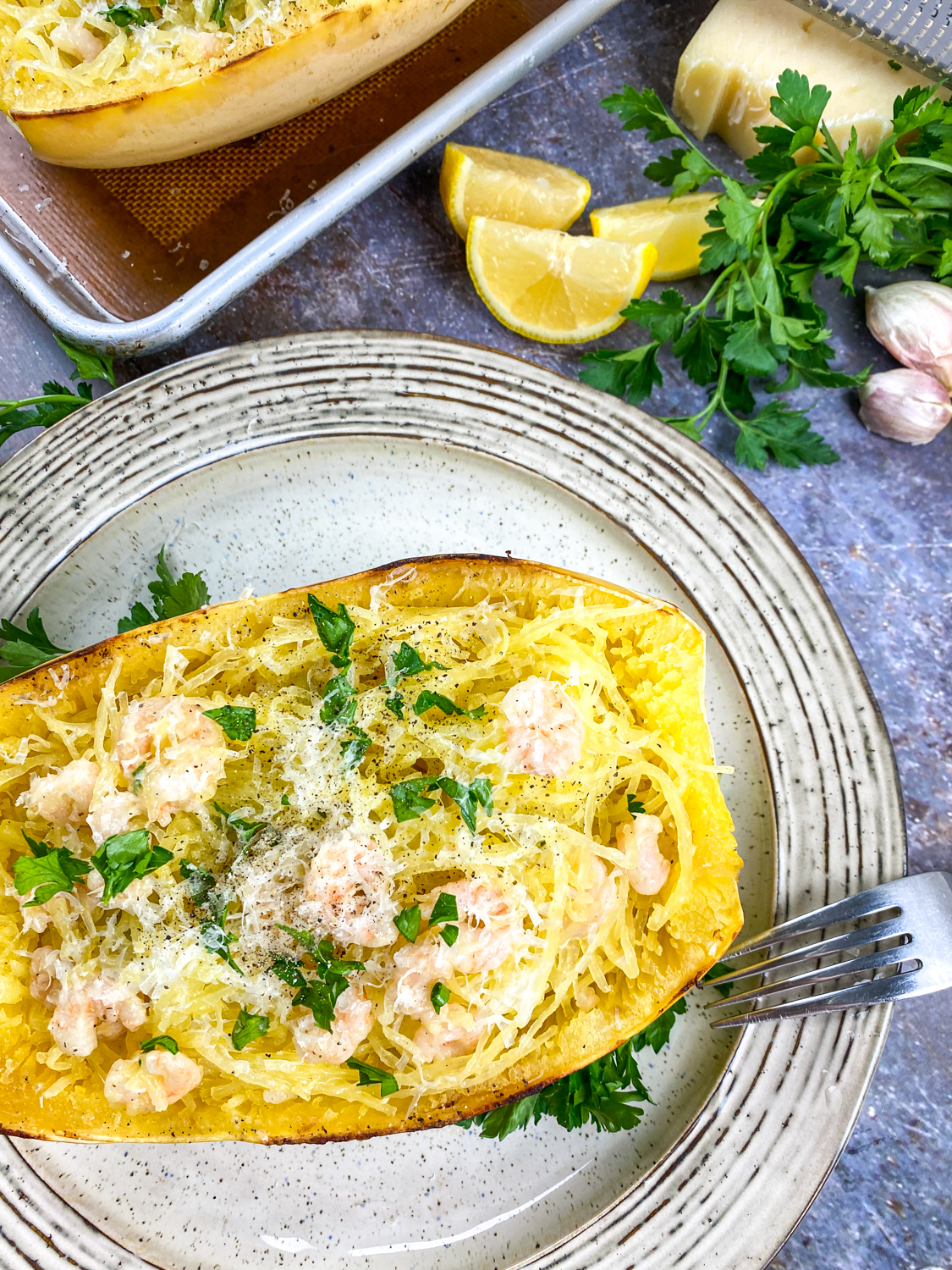 Air Fryer Keto Spaghetti Squash - airfryingketo.com