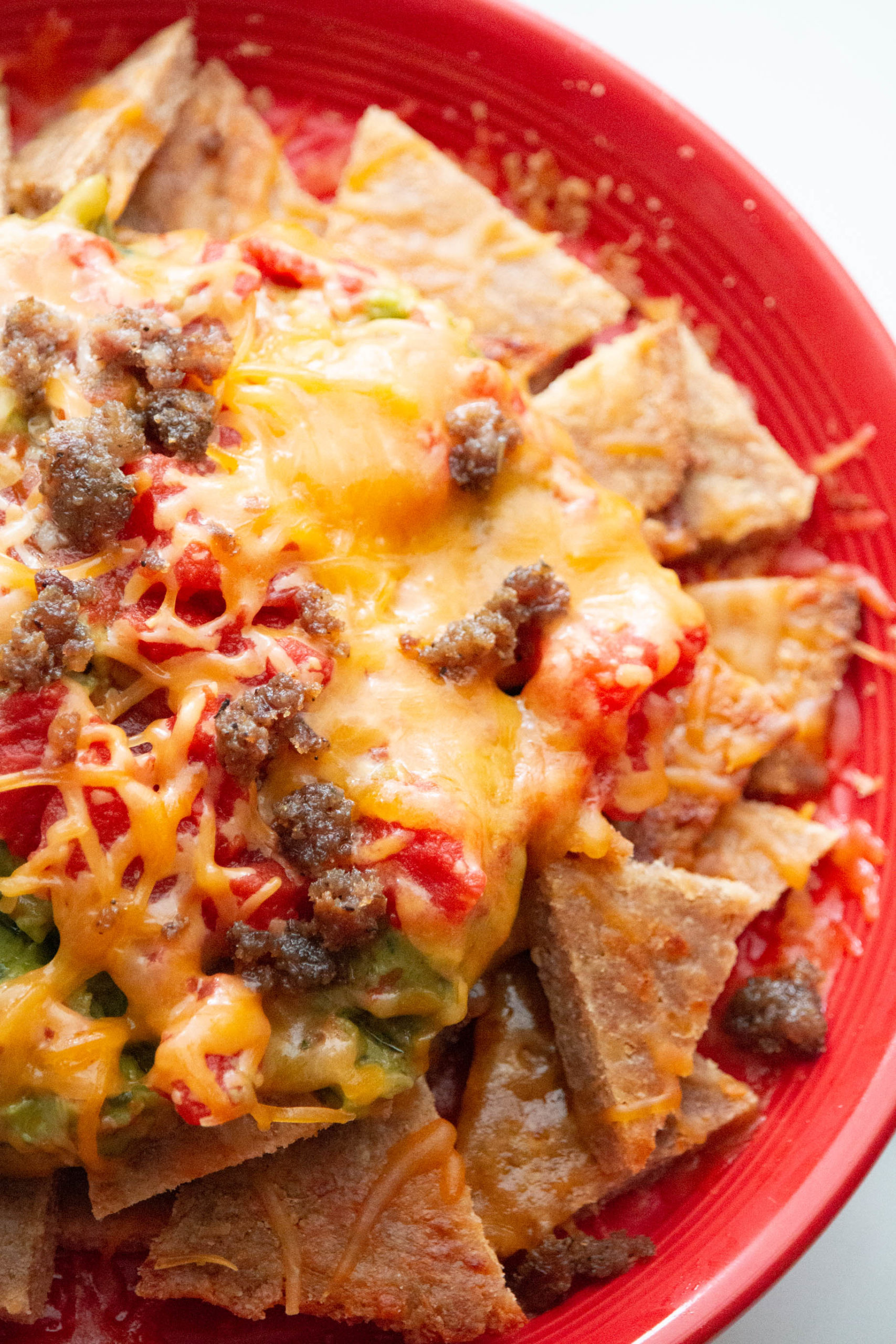 Air Fryer Fat Head Nachos - airfryingketo.com